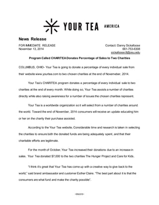 YourTeaNewsRelease | DOCX