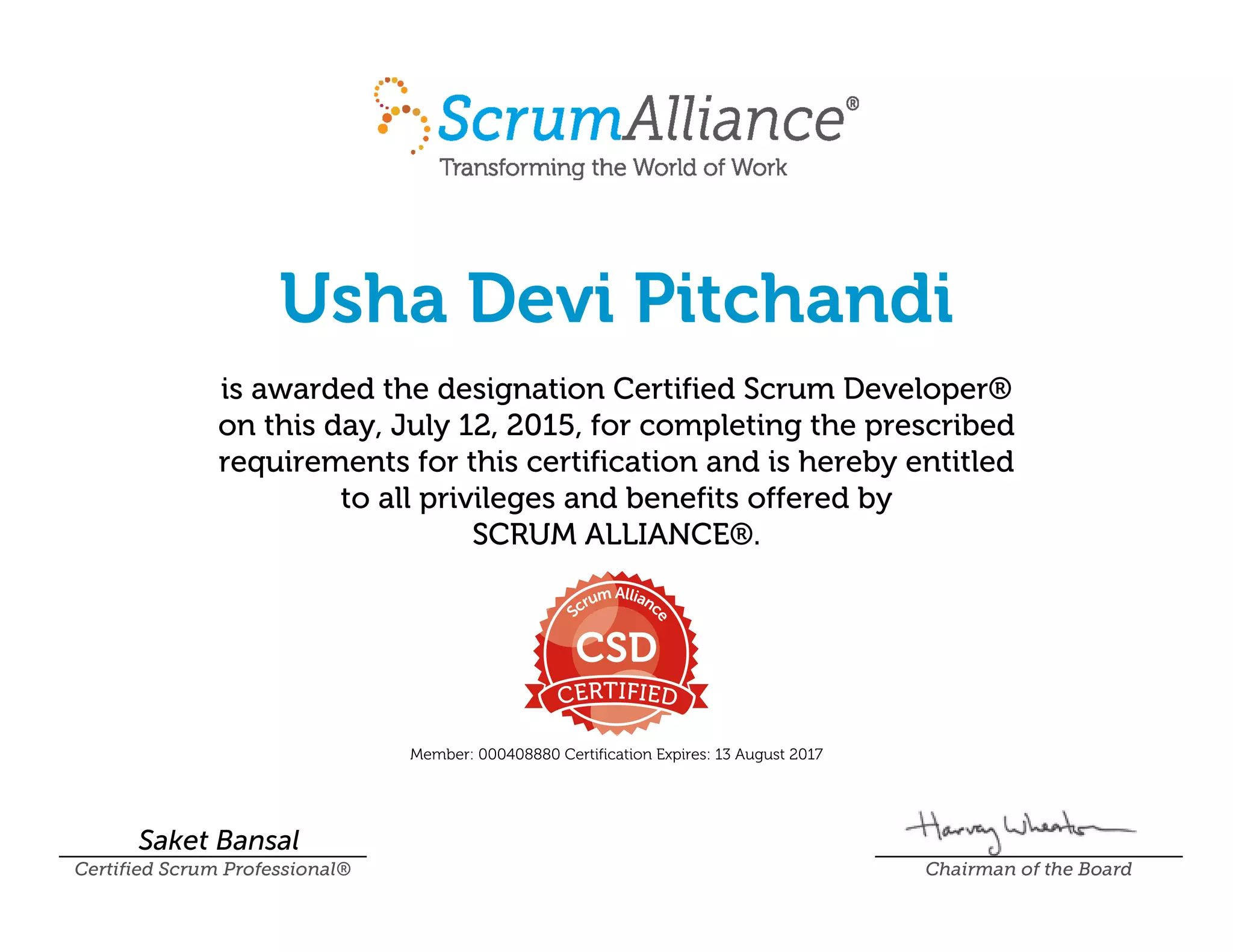 Usha Devi Pitchandi CSD | PDF