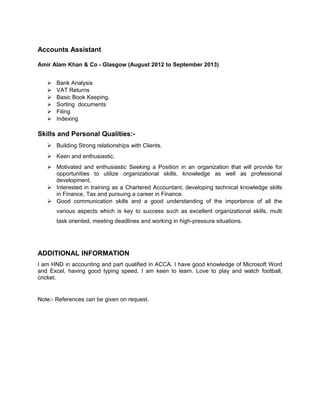 Mudassar Qureshi CV | DOC
