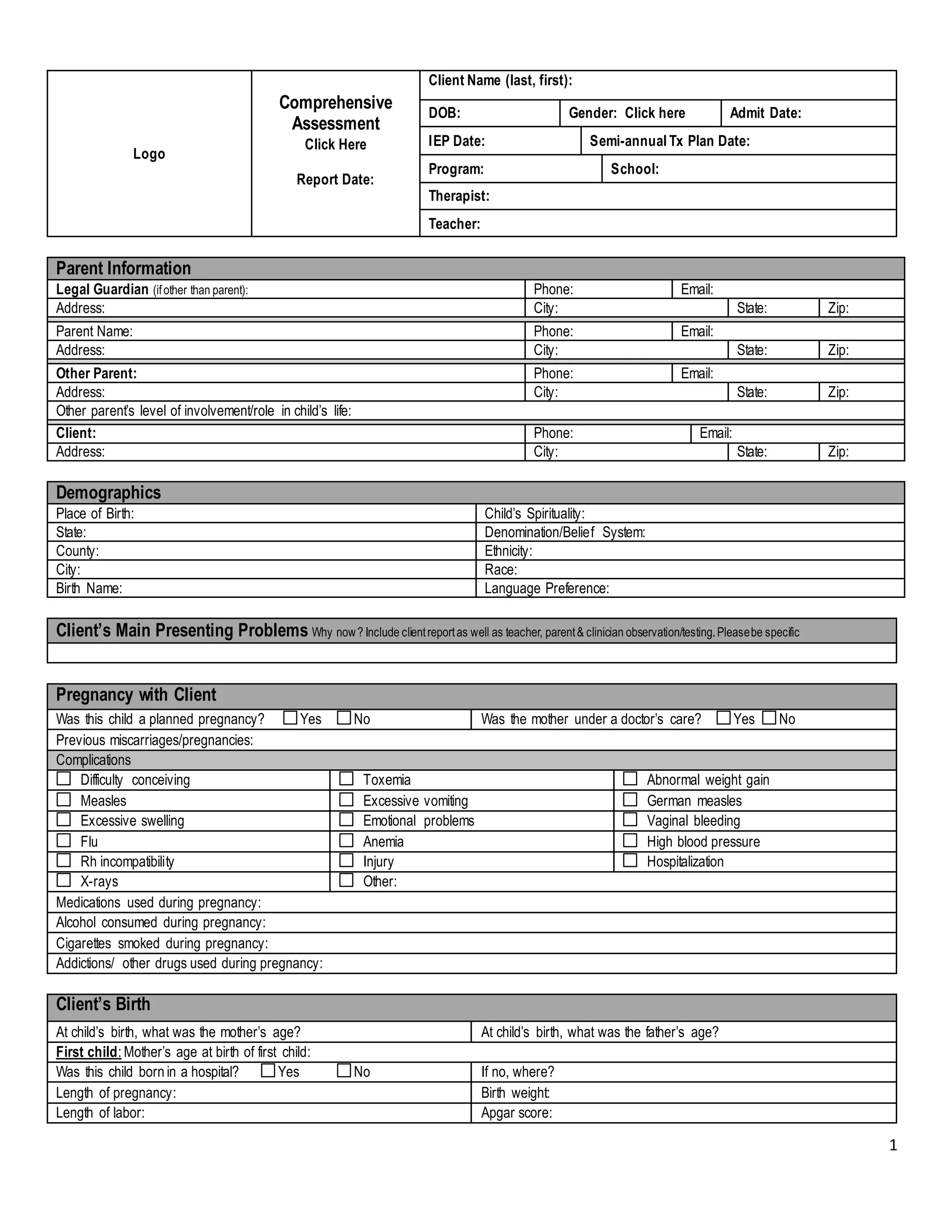 Comprehensive Assessment | PDF