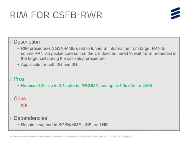 E2 e+call+setup+time+(cst)+enhacenments p3_benchmarking | PPT