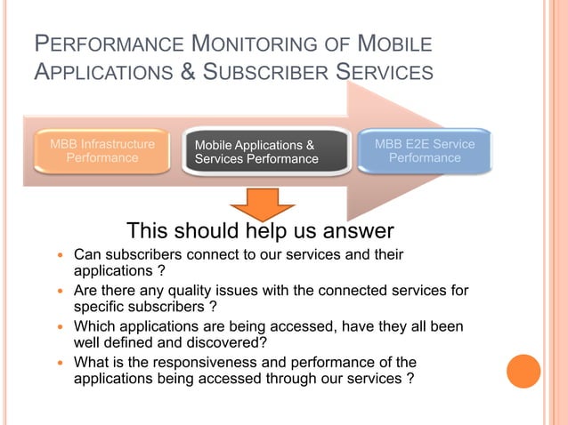 E2E Service Quality Management for Mobile Broadband | PPTX