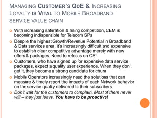 E2E Service Quality Management for Mobile Broadband | PPTX