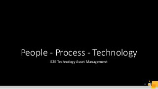 E2E technology Asset Management Transformation Example | PPTX