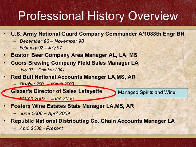 Craig Powell Profile 2016 | PPT