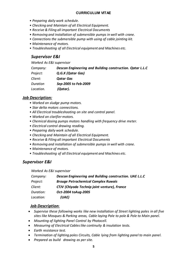 Rana Maqsood Alam Resume (E&I) | DOCX