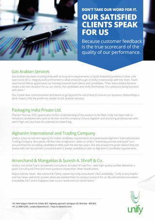 Unify Brochure | PDF