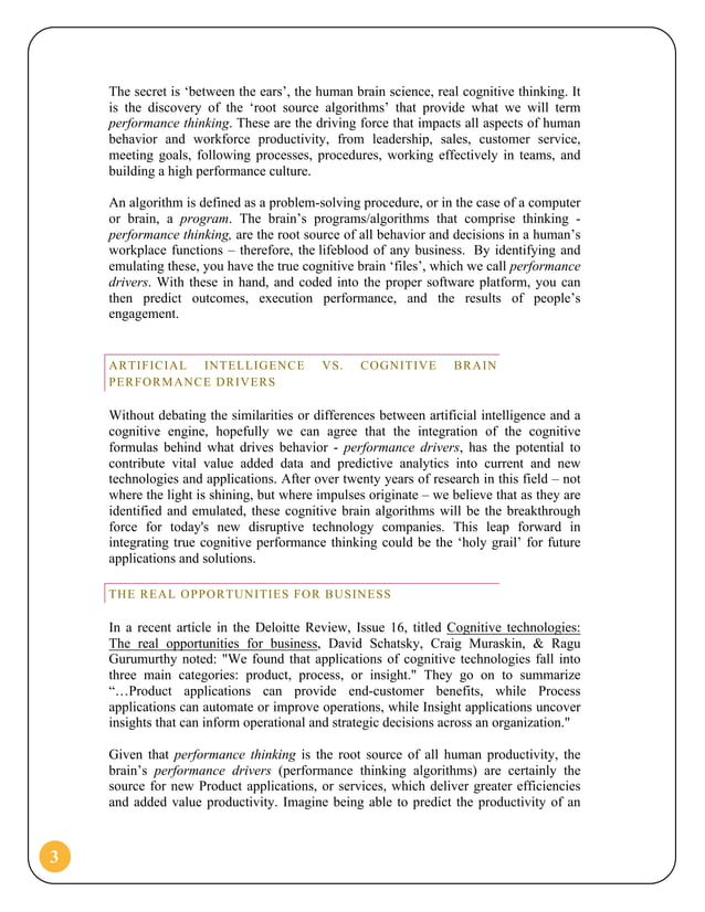 -- The Cognitive Engine - 10RULE WHITE PAPER | PDF