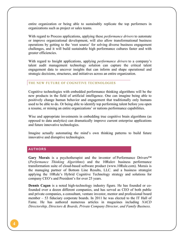 -- The Cognitive Engine - 10RULE WHITE PAPER | PDF