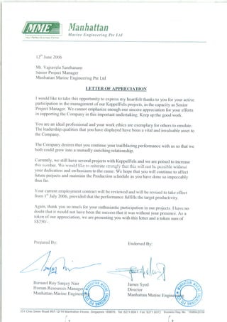 Project Appreciation Letters.-1 | PDF