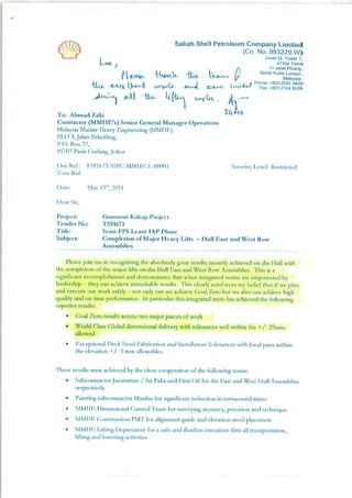 Project Appreciation Letters.-1 | PDF