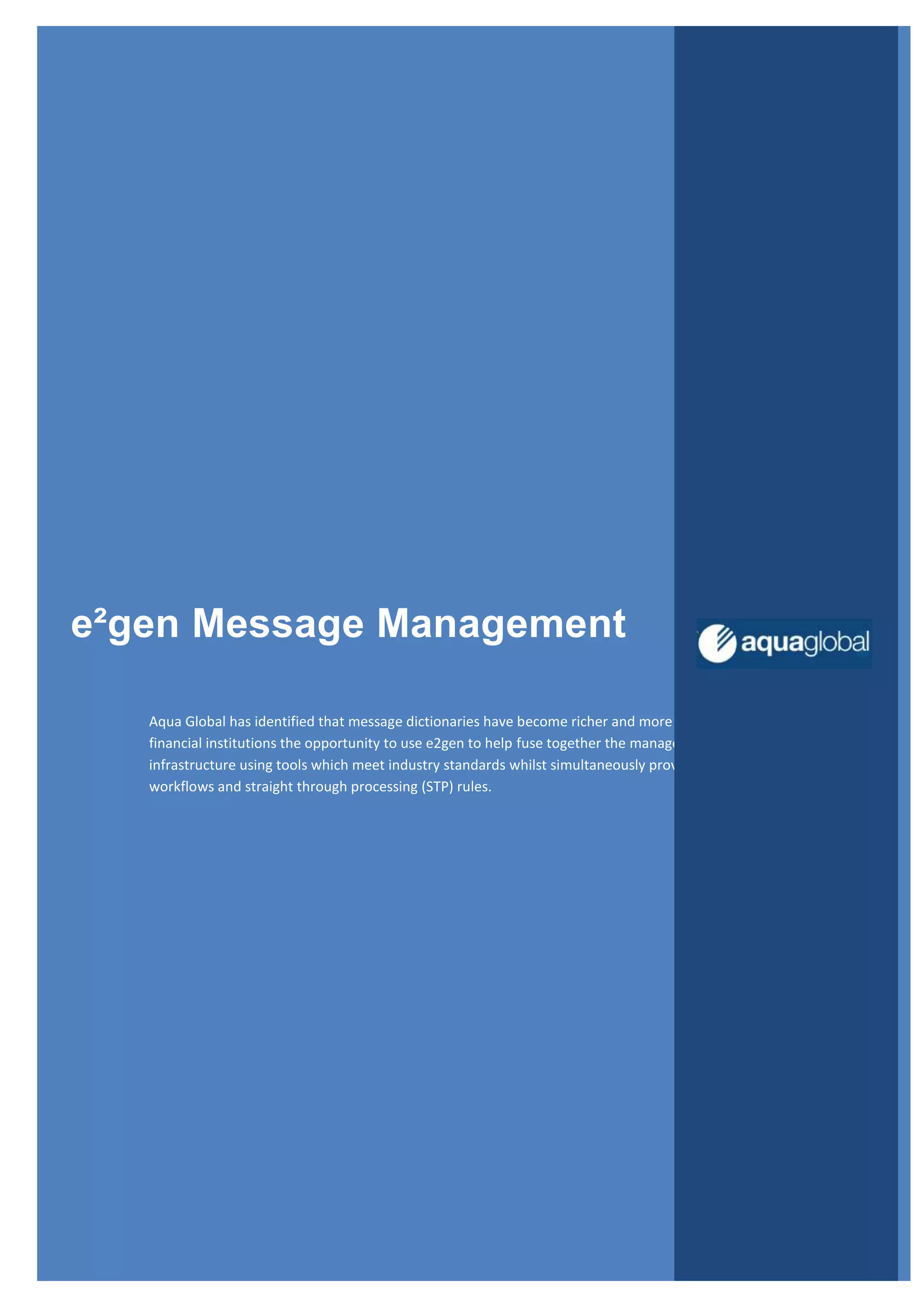 E2gen message management | DOCX