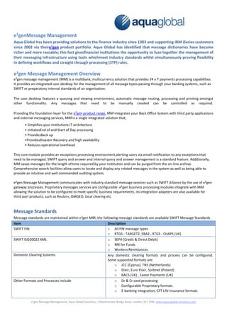 E2gen message management | DOCX