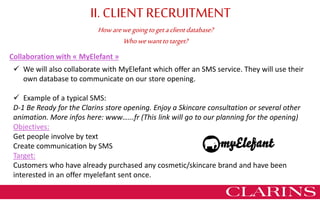 Clarins CRM Strategy Project | PPTX