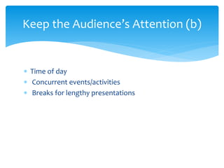 Know your Audience, Analyzing your Audience, Public Speaking | PPTX