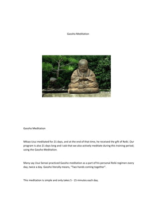 Gassho meditation | RTF