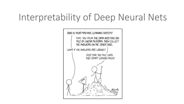 Why Should We Trust You-Interpretability of Deep Neural Networks ... Why Should We Trust You-Interpretability of Deep Neural Networks ...