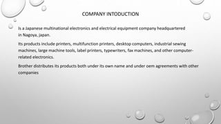 Technology evolution (horizontal & vertical) Brother sewing company | PPT