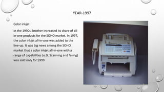 Technology evolution (horizontal & vertical) Brother sewing company | PPTX