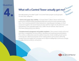The truth about supply chain control towers | PDF | Aviation Industry ...
