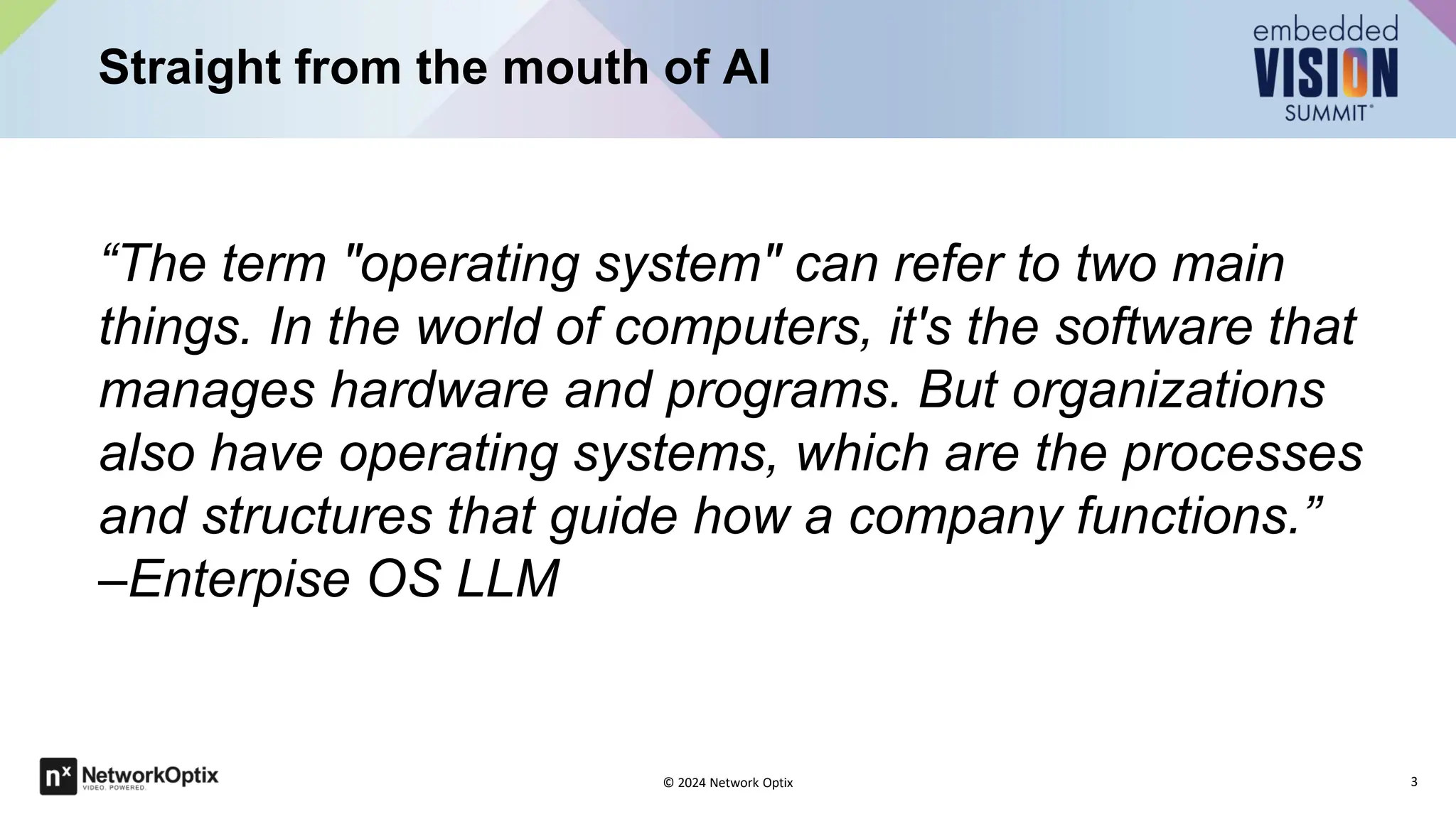 “Nx EVOS: A New Enterprise Operating System for Video and Visual AI,” a Presentation from ...