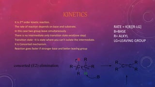 E2 reaction by ramkesh chauhan | PPT