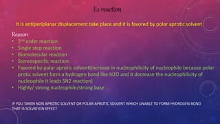 E2 reaction by ramkesh chauhan | PPT