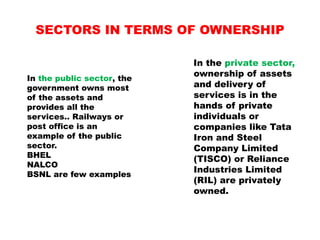 E2 Sectors of Indian Economy 1.pptx.pdf ssst | PPT
