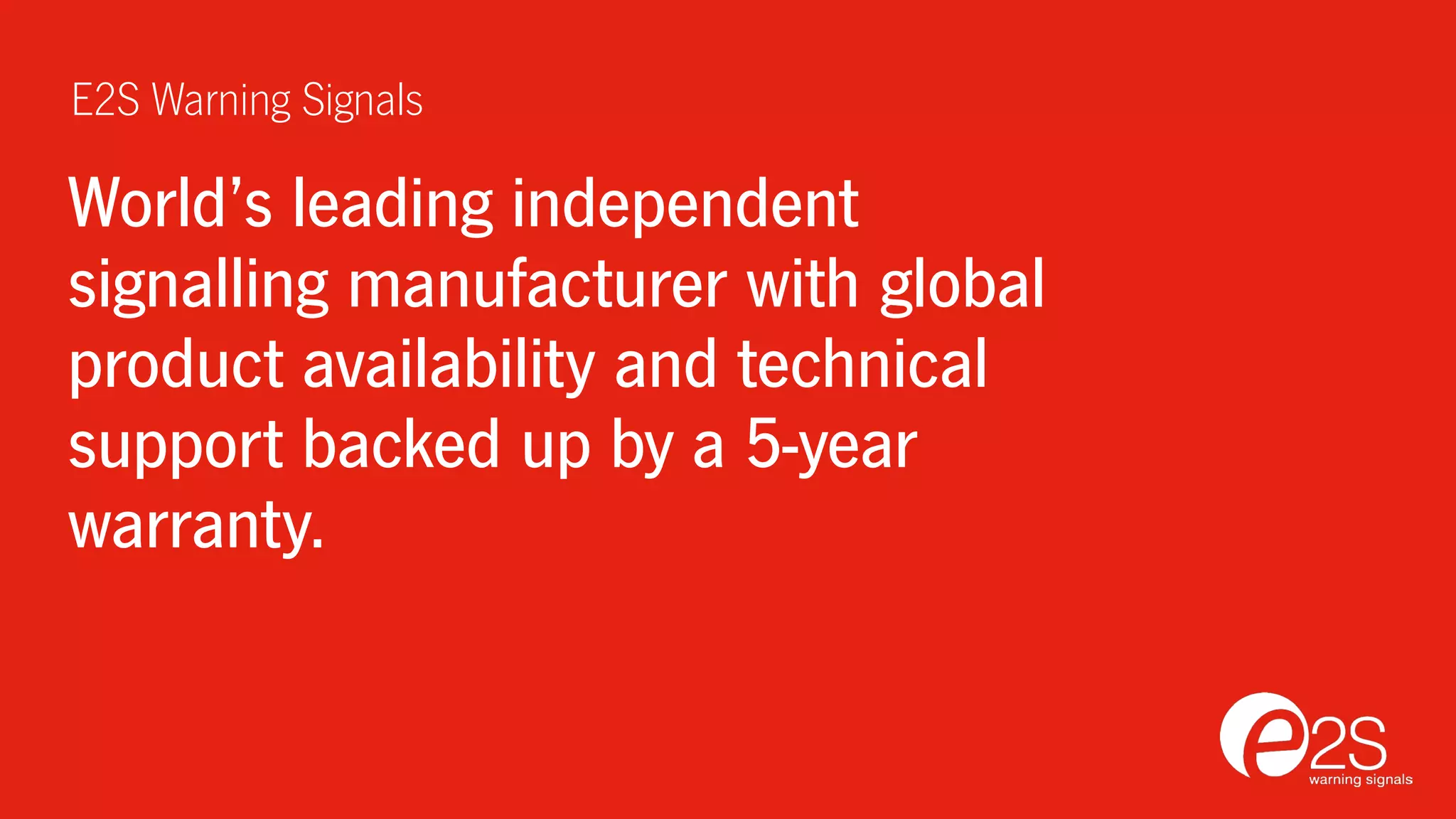 E2S warning signals - guide to specifying audible signals | PPT