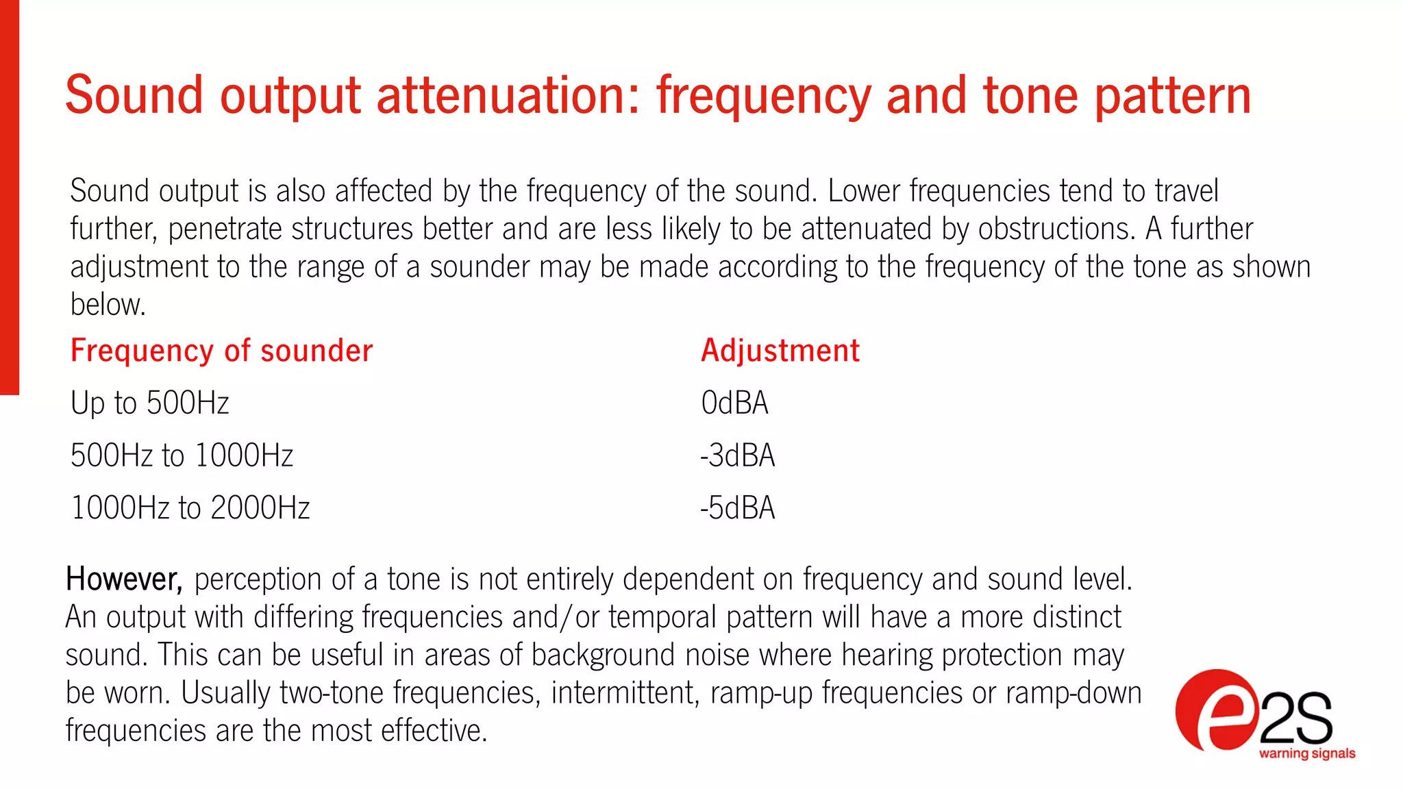 E2S warning signals - guide to specifying audible signals | PDF