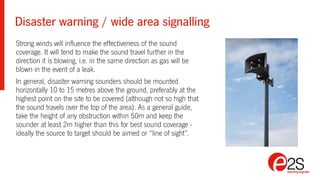 E2S warning signals - guide to specifying audible signals | PDF