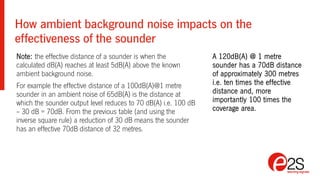 E2S warning signals - guide to specifying audible signals | PDF