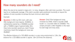 E2S warning signals - guide to specifying audible signals | PDF