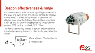 E2S warning signals - guide to specifying visual signals | PPT