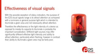 E2S warning signals - guide to specifying visual signals | PPT