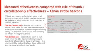 E2S warning signals - guide to specifying visual signals | PPT