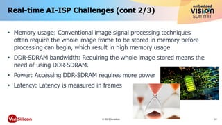 “AI-ISP: Adding Real-time AI Functionality to Image Signal Processing with Reduced Memory ...