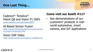 “Tensilica Processor Cores Enable Sensor Fusion for Robust Perception ...