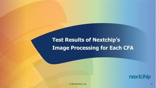 “Optimized Image Processing for Automotive Image Sensors with Novel ...