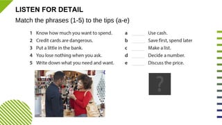 Palabras en ingles, ir de compras, sesión 2 de unidad6 | PDF