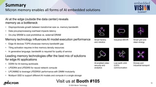 “The Importance of Memory for Breaking the Edge AI Performance ...