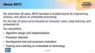 “Five Things You Might Overlook on Your Next Vision-enabled Product Design,” a Presentation from ...