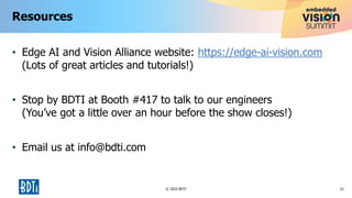 “Five Things You Might Overlook on Your Next Vision-enabled Product Design,” a Presentation from ...