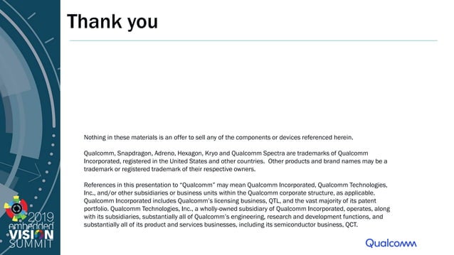 "Snapdragon Hybrid Computer Vision/Deep Learning Architecture for ...