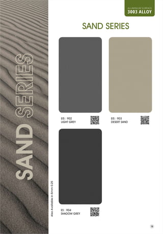 E3 ACP Shade Catalogues - Comprehensive Range of Colors and Finishes | PDF
