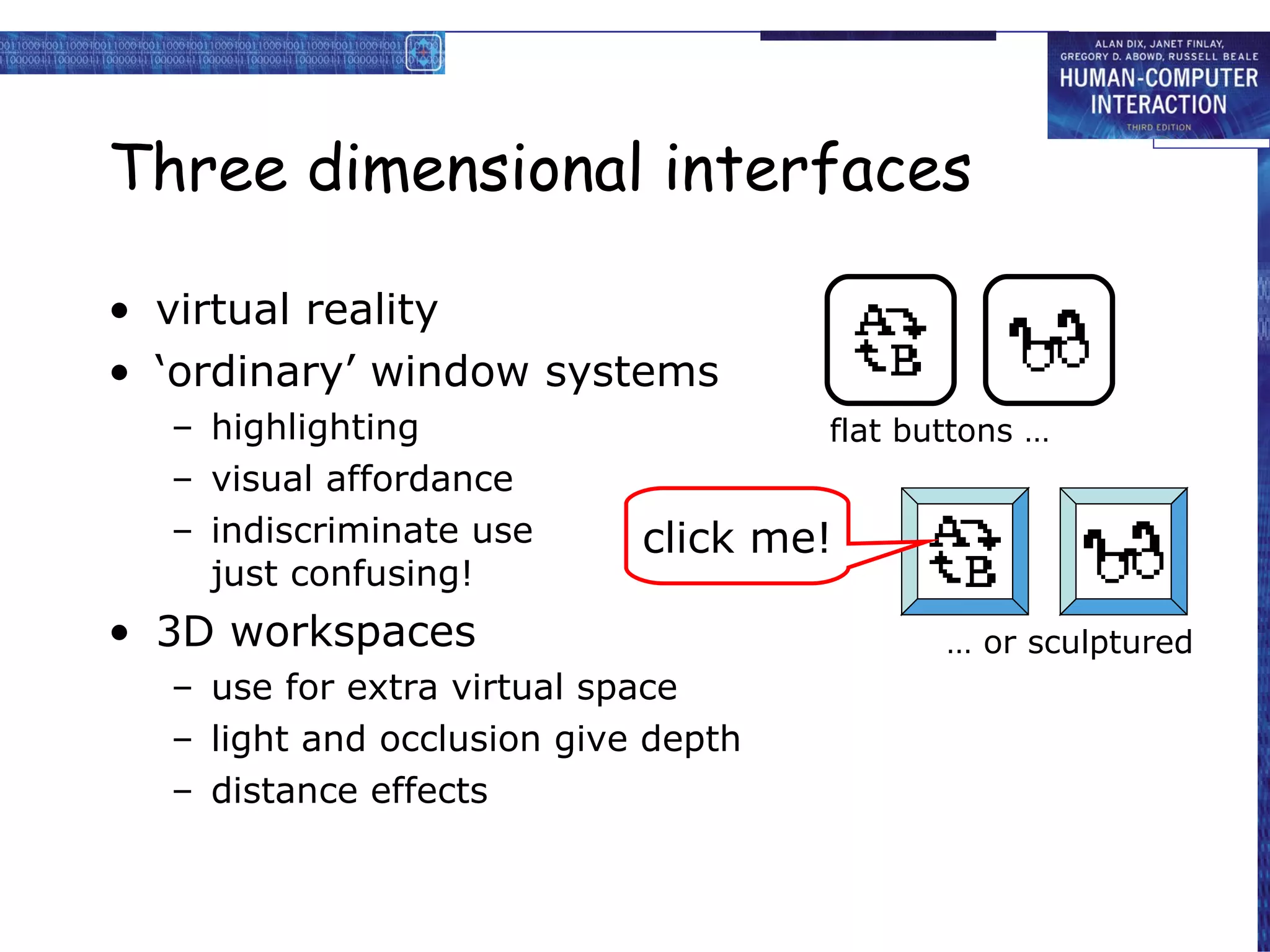 HCI 3e - Ch 3: The interaction | PPT