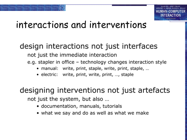 HCI 3e - Ch 5: Interaction design basics | PPT | Desktop Publishing | Computer Software and ...