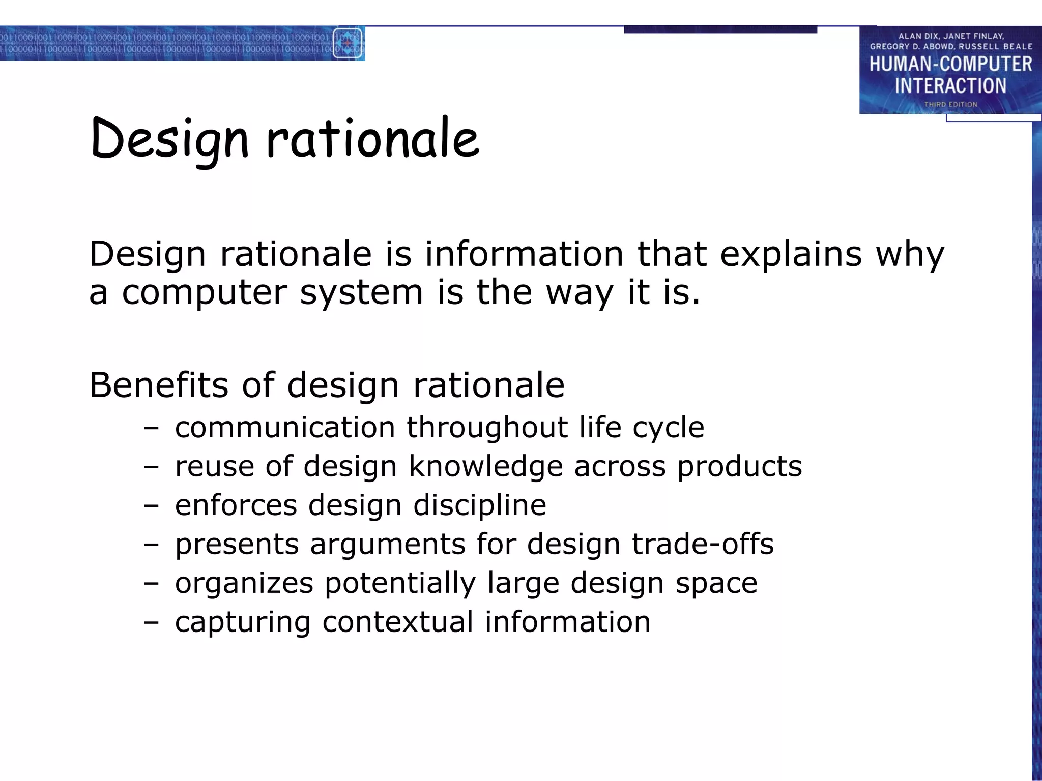 HCI 3e - Ch 6: HCI in the software process | PPT