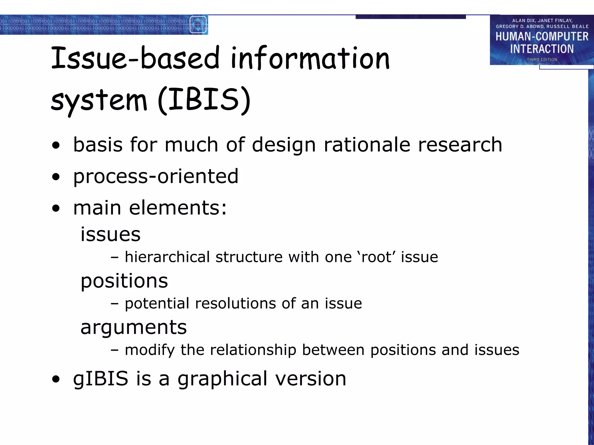 HCI 3e - Ch 6: HCI in the software process | PPT