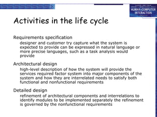 HCI 3e - Ch 6: HCI in the software process | PPT